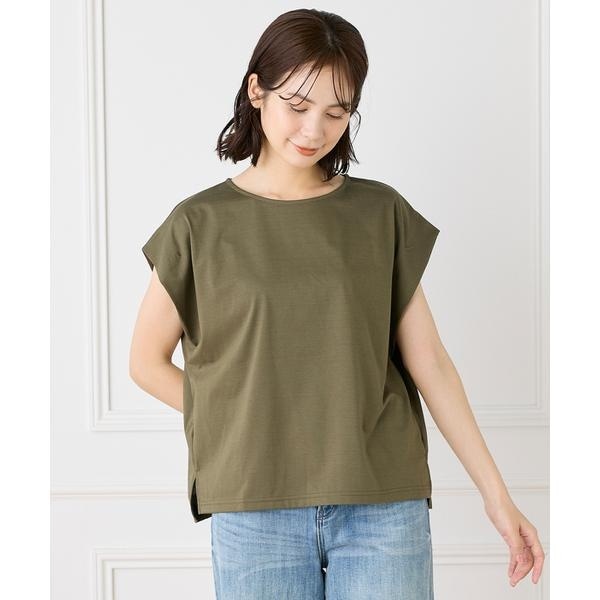 イネド（INED）/《大きいサイズ》ショートスリーブコクーントップス