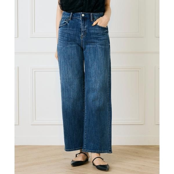 イネド（INED）/《大きいサイズ》ワイドデニム