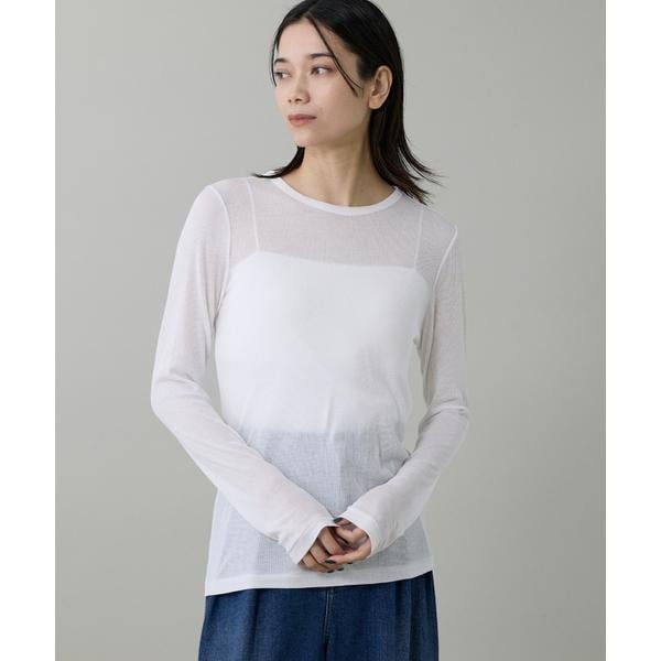 イネド（INED）/クルーネックテレコカットソー