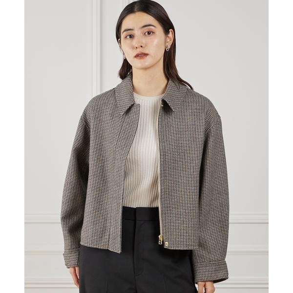 イネド（INED）/《大きいサイズ》ダブルフェイスブルゾン