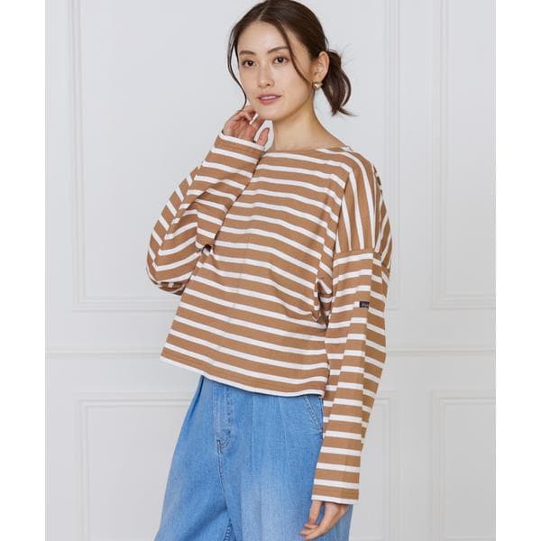 イネド（INED）/ボーダードルマンスリーブカットソー《Le Minor》