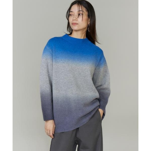 イネド（INED）/グラデーションニットプルオーバー《YVON》