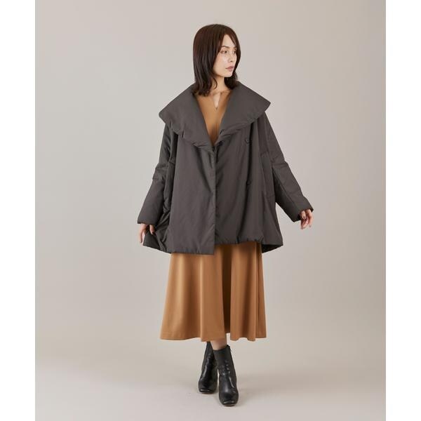 イネド（INED）/《大きいサイズ》キーネックワンピース