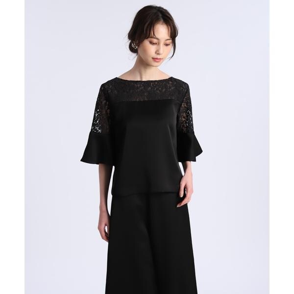 マーリエ ル カセット（Maglie le cassetto）/《M Maglie le cassetto》レースドッキングブラウス