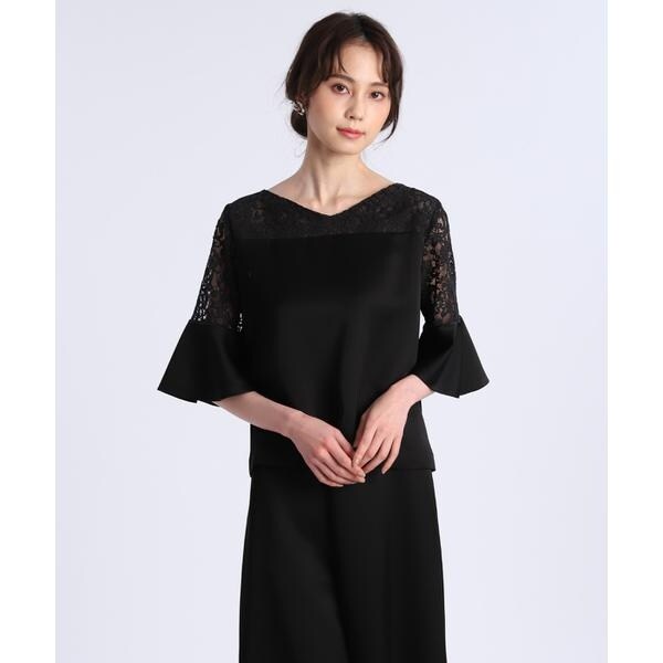 マーリエ ル カセット（Maglie le cassetto）/《M Maglie le cassetto》レースドッキングブラウス