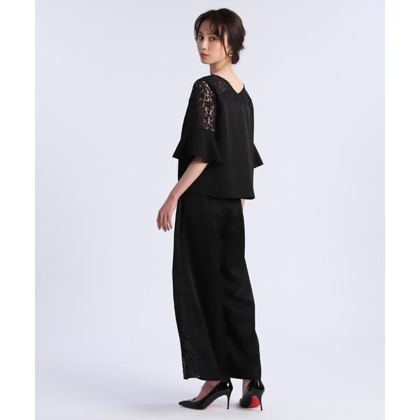 マーリエ ル カセット（Maglie le cassetto）/《M Maglie le cassetto》レースドッキングブラウス