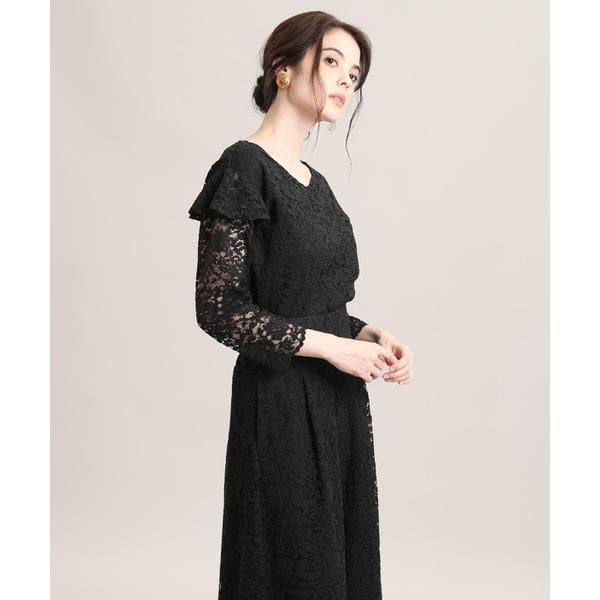 マーリエ パー エフデ/《M Maglie le cassetto》フリルショルダーレースブラウス