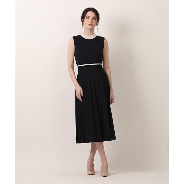 マーリエ ル カセット（Maglie le cassetto）/《M Maglie le cassetto》バイカラーニットワンピース