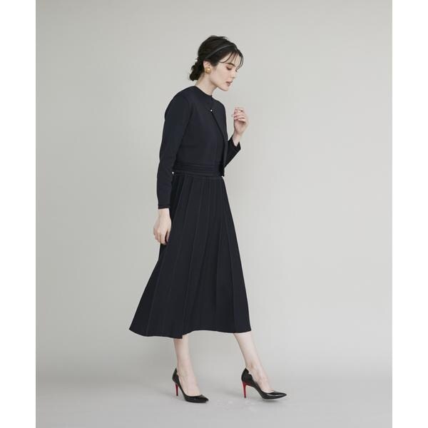 マーリエ ル カセット（Maglie le cassetto）/《M Maglie le cassetto》バイカラーニットワンピース