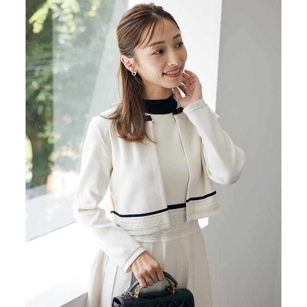 マーリエ ル カセット（Maglie le cassetto）/ 《M Maglie le cassetto》バイカラーボレロカーディガン