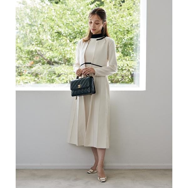 マーリエ ル カセット（Maglie le cassetto）/《M Maglie le cassetto》バイカラーニットワンピース