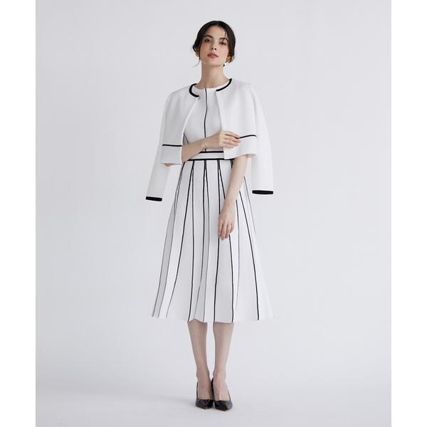 マーリエ ル カセット（Maglie le cassetto）/《M Maglie le cassetto》ラインニットワンピース