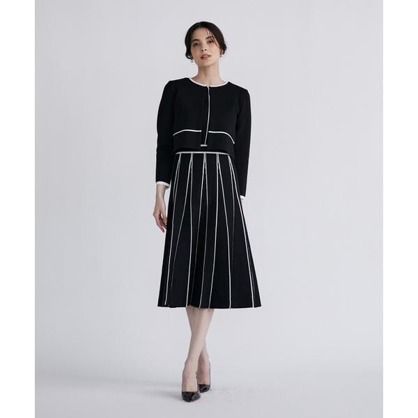 マーリエ ル カセット（Maglie le cassetto）/《M Maglie le cassetto》ラインニットワンピース