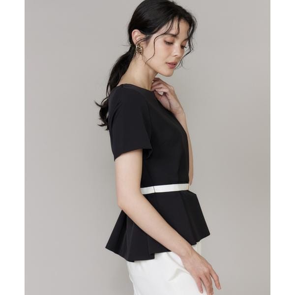 マーリエ ル カセット（Maglie le cassetto）/《M Maglie le cassetto×吉田理紗》凛と“サマみえ”ペプラムブラウス