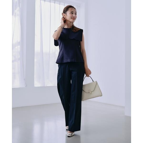 マーリエ ル カセット（Maglie le cassetto）/《M Maglie le cassetto×吉田理紗》“ほの甘”スカラップブラウス