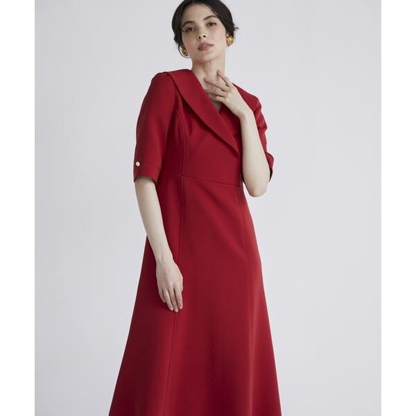 マーリエ ル カセット（Maglie le cassetto）/《M Maglie le cassetto》ショールカラーワンピース