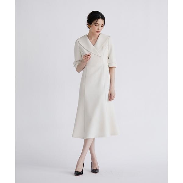 マーリエ ル カセット（Maglie le cassetto）/《M Maglie le cassetto》ショールカラーワンピース