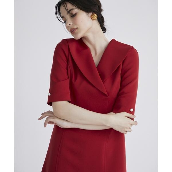 マーリエ ル カセット（Maglie le cassetto）/《M Maglie le cassetto》ショールカラーワンピース