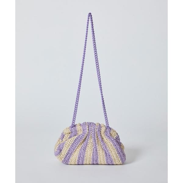 マーリエ ル カセット（Maglie le cassetto）/ストライプクラッチバッグ《Maria La Rosa》