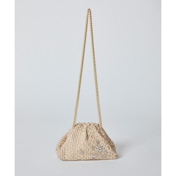 マーリエ ル カセット（Maglie le cassetto）/スワロフスキーフラワークラッチバッグ《Maria La Rosa》