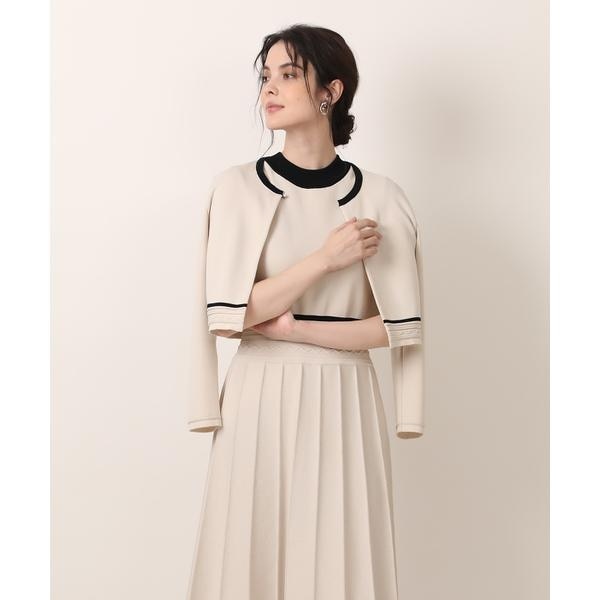 マーリエ ル カセット（Maglie le cassetto）/《M Maglie le cassetto》バイカラーボレロカーディガン