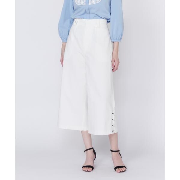 マーリエ ル カセット（Maglie le cassetto）/パールボタンデニムガウチョ