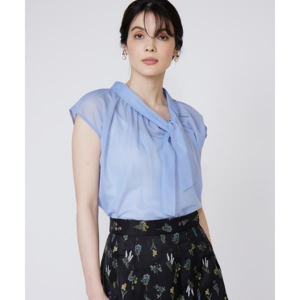 マーリエ ル カセット（Maglie le cassetto）/《大きいサイズ》アシンメトリーシアーカットソー