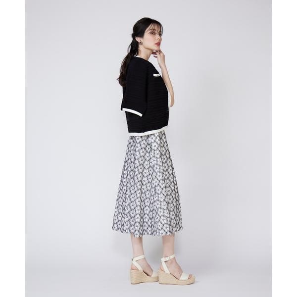 マーリエ ル カセット（Maglie le cassetto）/《大きいサイズ》刺繍レースワンピース