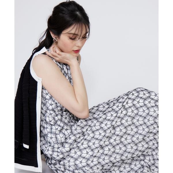 マーリエ ル カセット（Maglie le cassetto）/《大きいサイズ》刺繍レースワンピース