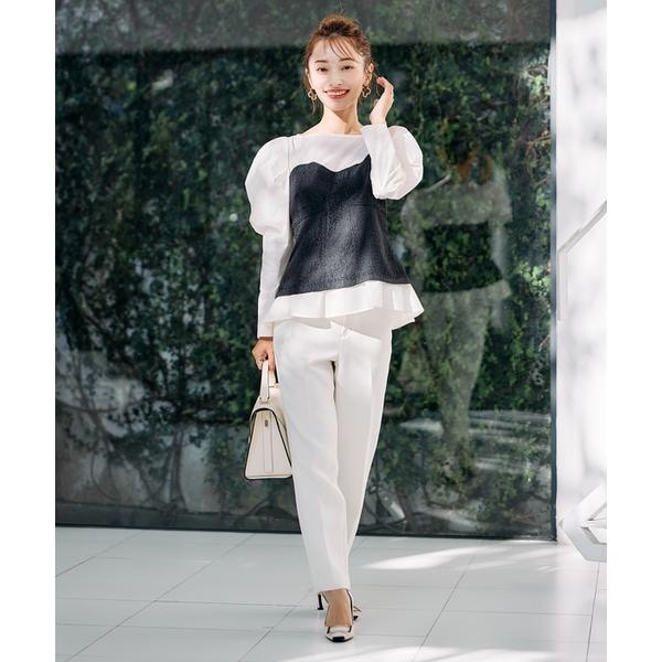 マーリエ ル カセット（Maglie le cassetto）/《M Maglie le cassetto×吉田理紗》美脚ストレートパンツ