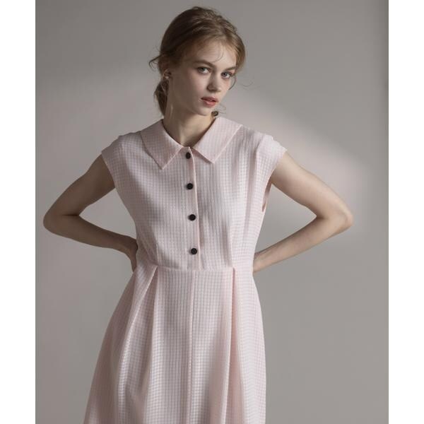 マーリエ ル カセット（Maglie le cassetto）/《WEB限定》シアーチェックワンピース