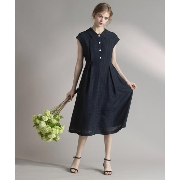 マーリエ ル カセット（Maglie le cassetto）/《WEB限定》シアーチェックワンピース