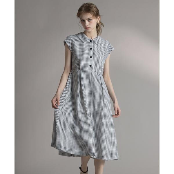 マーリエ ル カセット（Maglie le cassetto）/《WEB限定》シアーチェックワンピース