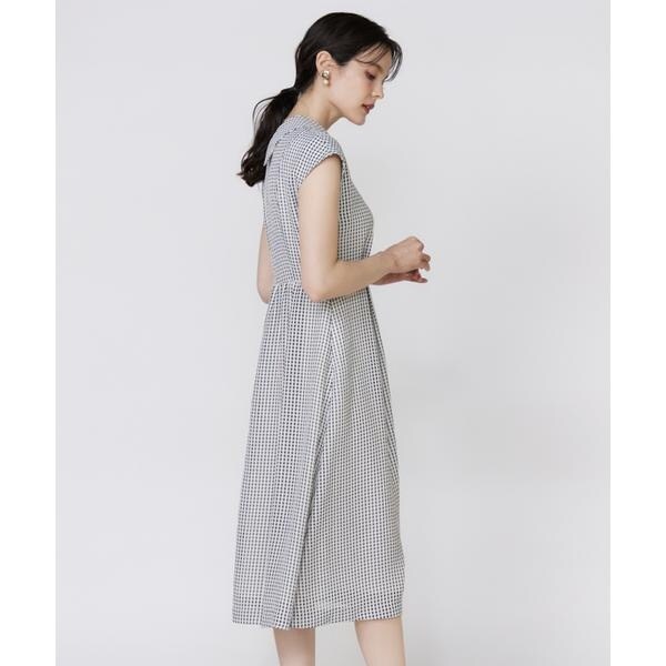 マーリエ ル カセット（Maglie le cassetto）/《WEB限定》シアーチェックワンピース