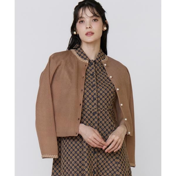 マーリエ ル カセット（Maglie le cassetto）/ブレード付きシアーカーディガン