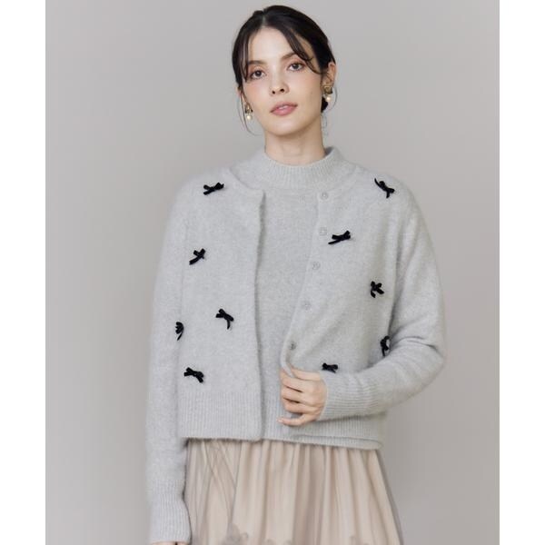 マーリエ ル カセット（Maglie le cassetto）/ベロアリボンフォックスカーデ