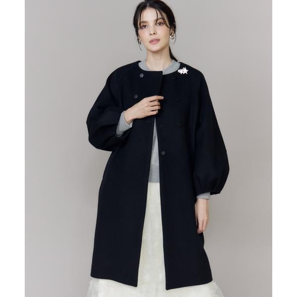 マーリエ ル カセット（Maglie le cassetto）/《大きいサイズ》ダブル釦袖ボリュームコート