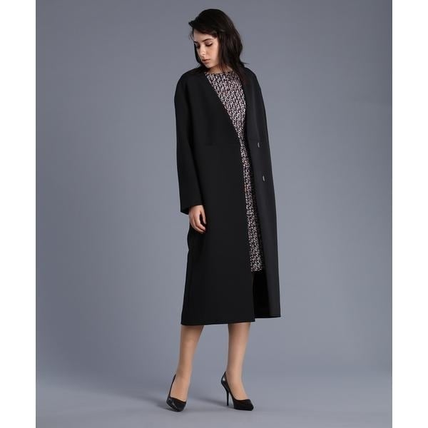 マーリエ ル カセット（Maglie le cassetto）/《M Maglie le cassetto》ノーカラーダブルブレステッドコート