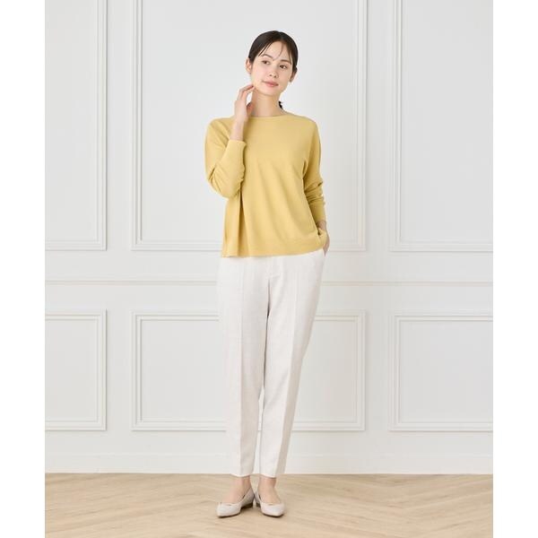 セブンアイディコンセプト（7ID concept）/《大きいサイズ》 ホールガーメントボートネックニット《Cuoo PLUS》