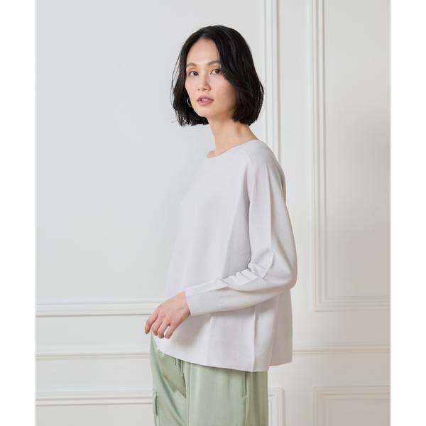 セブンアイディコンセプト（7ID concept）/《大きいサイズ》 ホールガーメントボートネックニット《Cuoo PLUS》