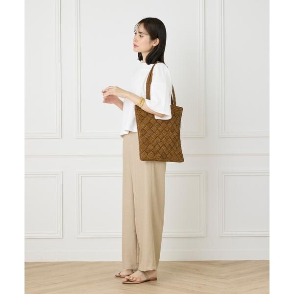 セブンアイディコンセプト（7ID concept）/ラフィアトートバッグ《IVAHONA−イバオナ−》