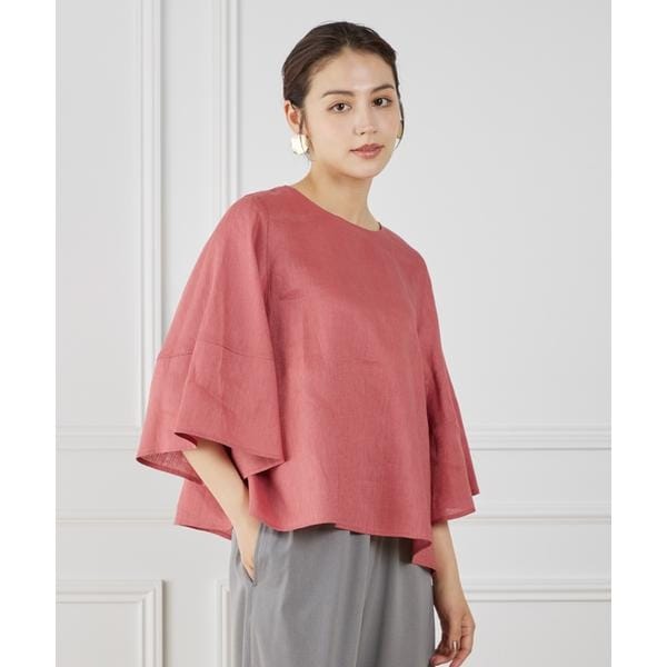 セブンアイディコンセプト（7ID concept）/《大きいサイズ》ボリュームスリーブプルオーバー