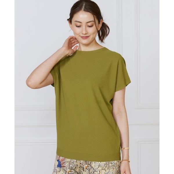 セブンアイディコンセプト（7ID concept）/ホールガーメントフレンチスリーブプルオーバー