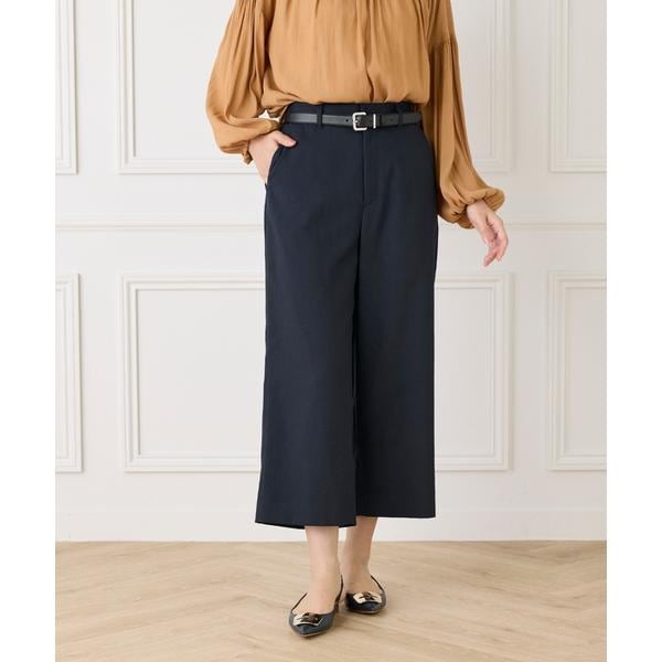 セブンアイディコンセプト（7ID concept）/《大きいサイズ》ワイドクロップトパンツ