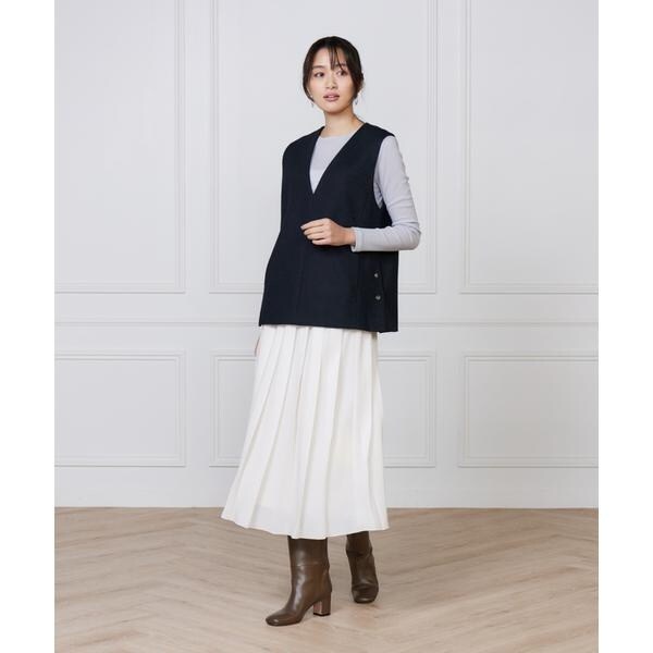 セブンアイディコンセプト（7ID concept）/《大きいサイズ》Vネックプルオーバージレ