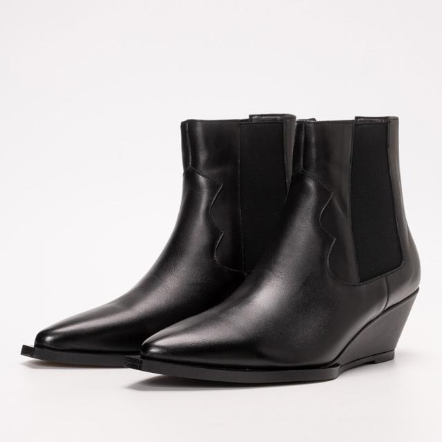 エンデヴァイス（endevice）/ウェッジソール レザー サイドゴアブーツ / ヒールブーツ