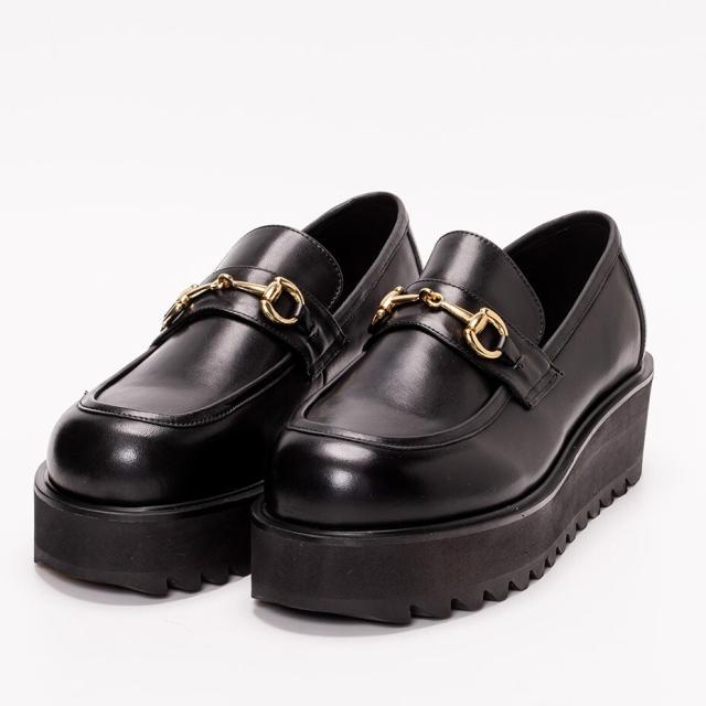 エンデヴァイス（endevice）/シャークハイソール Uチップ レザー ビットローファー