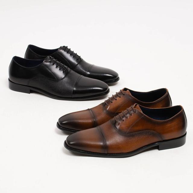 ルシウス（LUCIUS）/ストレートチップ レザー ドレスシューズ / 内羽根