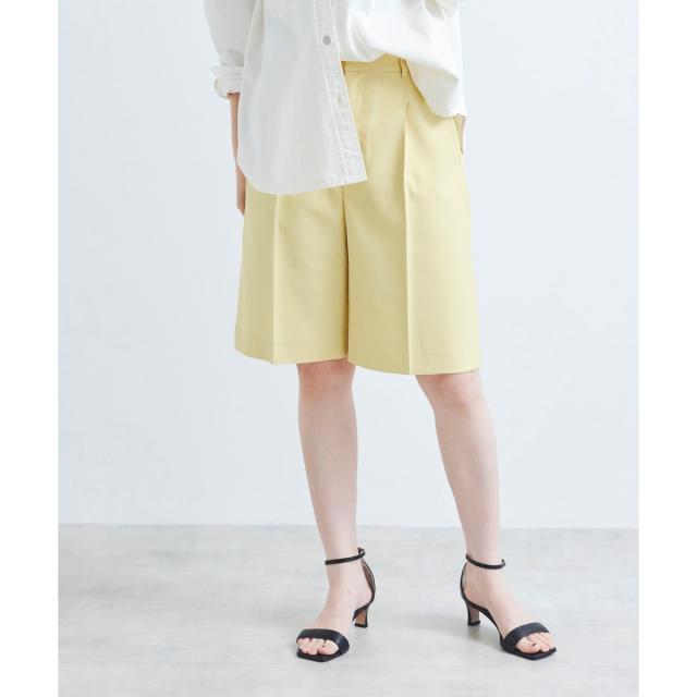 ルクールブラン（le．coeur blanc）/ツイルストレッチハーフパンツ