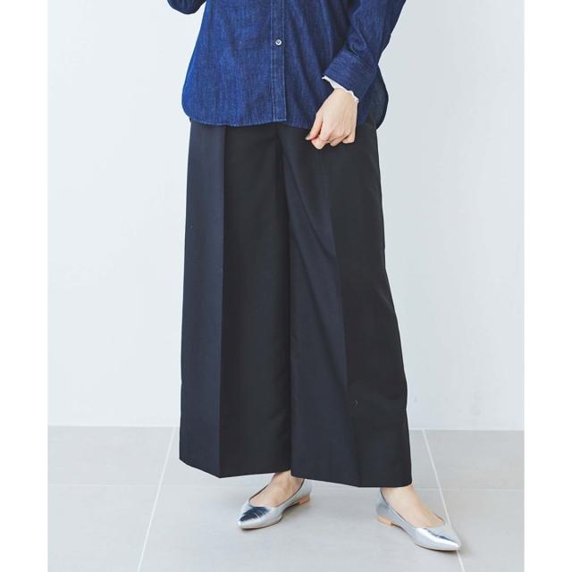 ルクールブラン（le．coeur blanc）/《手洗い可能》ハイウエストベルトツキワイドパンツ
